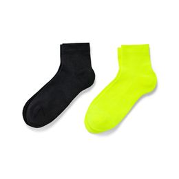 Tchibo - 2 Paar kurze Sportsocken - Unisex - Gr. 35-38 - gelb