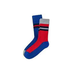 Tchibo - 2 Paar Rippstrick-Socken - Herren - Gr. 41-43 - orange/gestreift