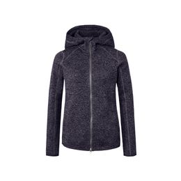 Tchibo - Kapuzen-Strickfleecejacke - Damen - Gr. XL - dunkelblau