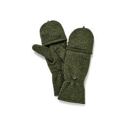 Tchibo - Strickfleece-Klappf&auml;ustlinge - Unisex - Gr. 6,5 - khaki