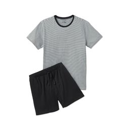 Tchibo - Shorty-Pyjama - Herren - Gr. XXL - schwarz/gestreift