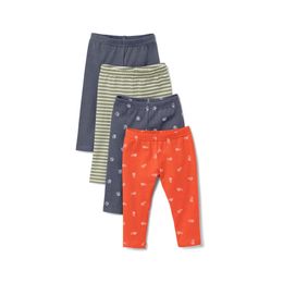 Tchibo - 4 Baby-und-Kleinkinder-Leggings - Gr. 98/104 - wei&szlig;/print