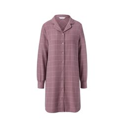 Tchibo - Flanell-Nachthemd - Damen - Gr. L - ros&eacute;/kariert