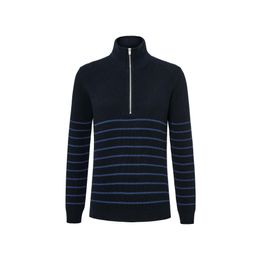 Tchibo - Troyer-Pullover - Herren - Gr. L - blau/gestreift