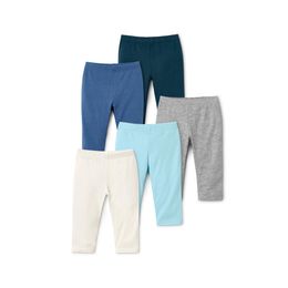 Tchibo - 5 Leggings aus Bio-Baumwolle - Baby - Gr. 86/92 - dunkelblau