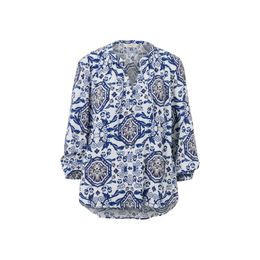 Tchibo - Bedruckte Tunika-Bluse - Damen - Gr. 44 - wei&szlig;/print