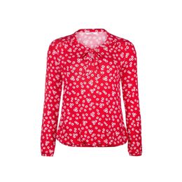 Tchibo - Schluppenshirt im Margeriten-Dessin - Damen - Gr. XS - wei&szlig;/gebl&uuml;mt
