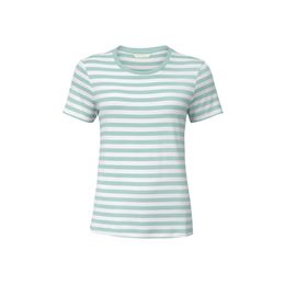 Tchibo - Gestreiftes T-Shirt - Damen - Gr. M - wei&szlig;/gestreift