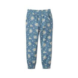 Tchibo - Schlupfhose - M&auml;dchen - Gr. 110/116 - blau/print