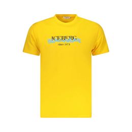 Ice Iceberg Beachwear Logo Gelbes T-shirt