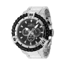 Invicta Bolt 48160 Herrenuhr - Quarzwerk - Edelstahl mit schwarzem Zifferblatt - 54 mm