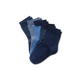 Tchibo - 5 Paar Socken - Kinder - Gr. 27-30 - dunkelblau