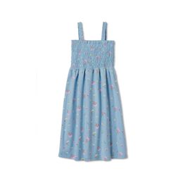 Tchibo - Tr&auml;gerkleid - M&auml;dchen - Gr. 134/140 - blau/gebl&uuml;mt