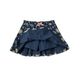 Tchibo - Jerseyrock mit Hose - M&auml;dchen - Gr. 98/104 - dunkelblau/print