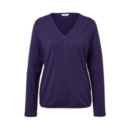 Tchibo - Strukturiertes Langarmshirt - Damen - Gr. XXL - pflaume
