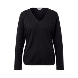 Tchibo - Strukturiertes Langarmshirt - Damen - Gr. L - schwarz