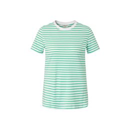 Tchibo - Gestreiftes T-Shirt - Damen - Gr. M - wei&szlig;/gestreift