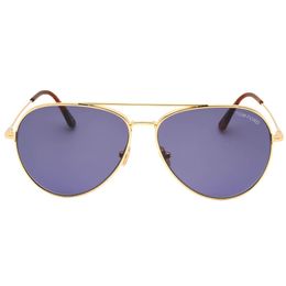 Tom Ford Dashel-02 Gl&auml;nzende tiefgoldene Sonnenbrille