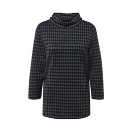 Tchibo - Sweatshirt mit Stehkragen - Damen - Gr. XL - schwarz/jacquard