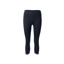 Tchibo - 3/4-Leggings mit Spitzenborte - Damen - Gr. S - dunkelblau