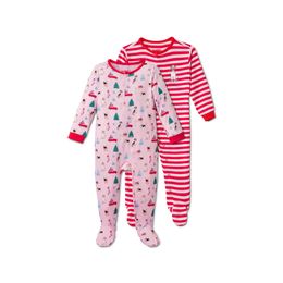 Tchibo - 2 Baby-Pyjamas - Baby - Gr. 62/68 - wei&szlig;/print