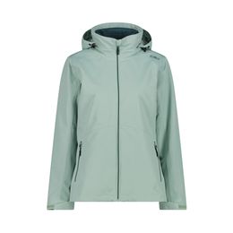 CMP Damen-Jacke mit abnehmbarem Fleece-Jackett - Damen - Gr. 38 - gr&uuml;n