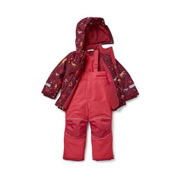 Tchibo - Kinder-Schnee-Kombi - Baby - Gr. 86/92 - weinrot/print