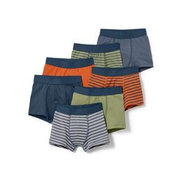 Tchibo - 7 Kleinkinder-Slipboxer - Jungen - Gr. 98/104 - dunkelblau/gestreift