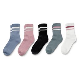 Tchibo - 5 Paar Kinder-Tennissocken - Kinder - Gr. 31-34 - blau/gestreift