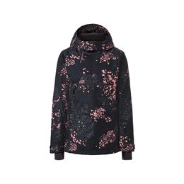 Tchibo - Halfzip-Skijacke - Damen - Gr. 34 - schwarz/gebl&uuml;mt