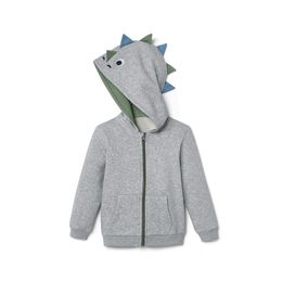 Tchibo - Kinder-Sweatjacke mit Dino-Applikation - Kinder - Gr. 98/104 - hellblau