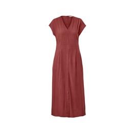 Tchibo - Kleid mit V-Ausschnitt - Damen - Gr. 46 - rostrot