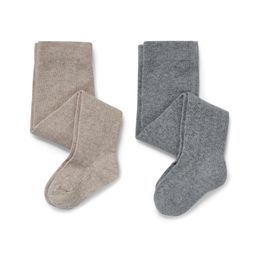Tchibo - 2 Paar Baby-Strumpfhosen - Baby - Gr. 50/56 - beige