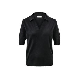 Tchibo - Feinstrick-Poloshirt - Damen - Gr. L - schwarz