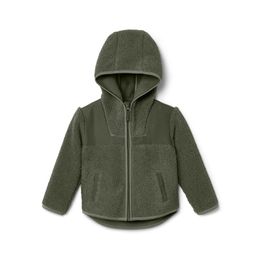 Tchibo - Kinder-Teddy-Jacke - Gr. 110/116 - gr&uuml;n