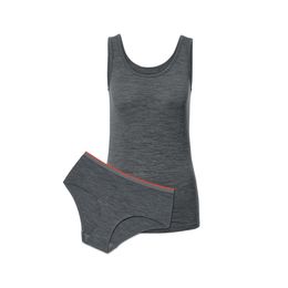 Tchibo - Funktionsunterw&auml;sche mit Wolle - Damen - Gr. XS - grau