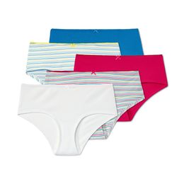 Tchibo - 5 Pantys - Damen - Gr. S - wei&szlig;/gestreift
