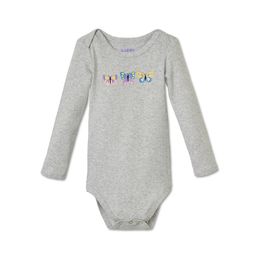 Tchibo - 3 Langarm-Bodys - Baby - Gr. 62/68 - lila/gepunktet