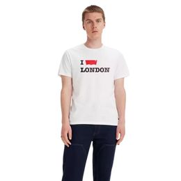 Levi's Levis - "London" T-Shirt f&uuml;r Herren, Rundhalsausschnitt (Wei&szlig;)