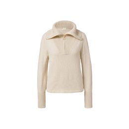 Tchibo - Pullover im Troyer-Stil - Damen - Gr. S - wei&szlig;