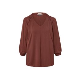 Tchibo - Shirt mit Raffung - Damen - Gr. S - terrakotta
