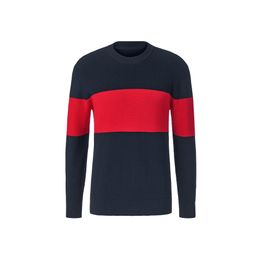 Tchibo - Strickpullover - Herren - Gr. M - dunkelblau/gestreift