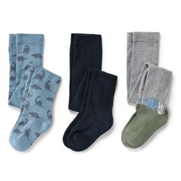 Tchibo - 3 Paar Kinder-Strumpfhosen - Kinder - Gr. 122/128 - dunkelblau
