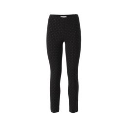 Tchibo - Gepunktete Stretchhose - Damen - Gr. 46 - schwarz/gepunktet