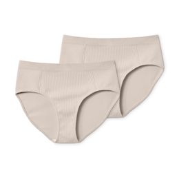 Tchibo - 2 Seamless-Pantys - Damen - Gr. M - creme