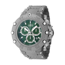 Invicta Subaqua 48192 Herrenuhr - Quarzwerk - Titan mit gr&uuml;nem Zifferblatt - 52 mm