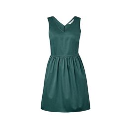 Tchibo - Kleid mit V-Ausschnitt - Damen - Gr. 38 - dunkelgr&uuml;n