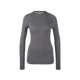 Tchibo - Funktionsshirt mit Merinowolle - Damen - Gr. L - grau