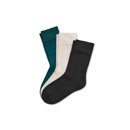 Tchibo - 3 Paar Socken - Damen - Gr. 35-38 - smaragdgr&uuml;n