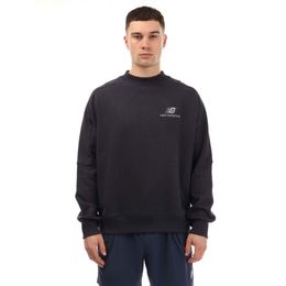 New Balance - Sweatshirt f&uuml;r Herren, Rundhalsausschnitt, Sweatshirt-Stoff (Marine)